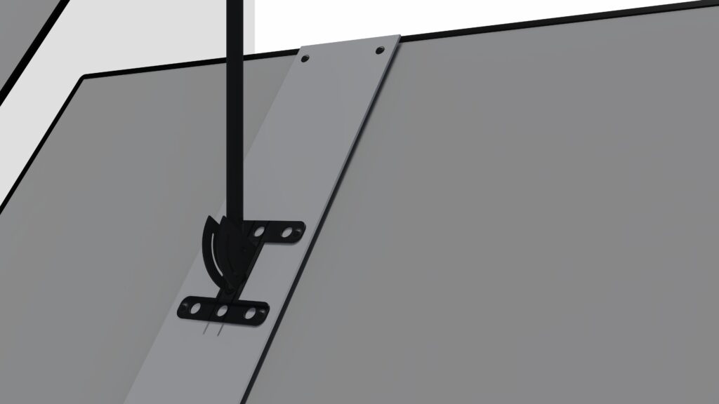 A1 FRAME BLACK TELESCOPIC HANGING ROD - moaad